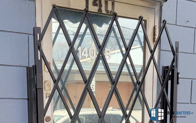 Scissor Gates - A popular security option - Iron Crafters, LLC